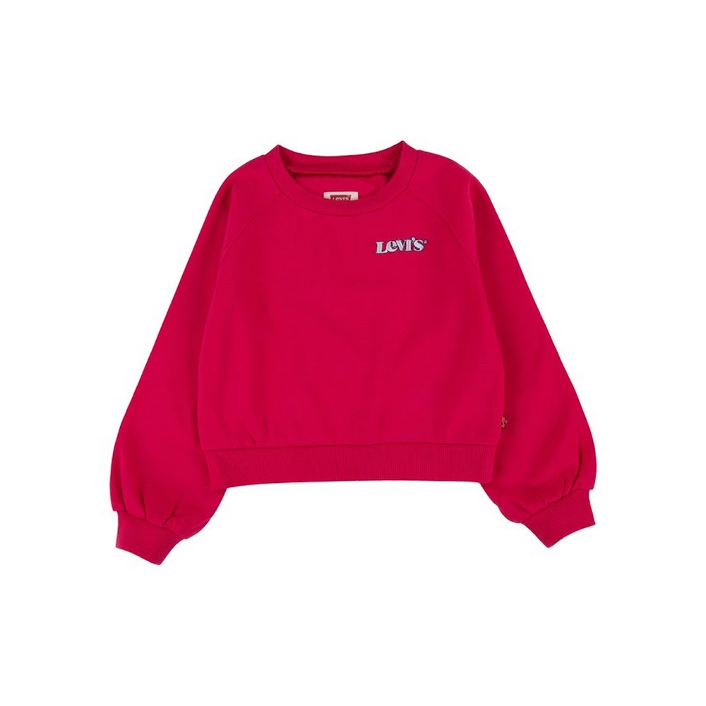 Felpa Bambina Levi's LVB BENCHWARMER CREW SWEATHIRT Fucsia 3ED497 P2O RASPBERRY