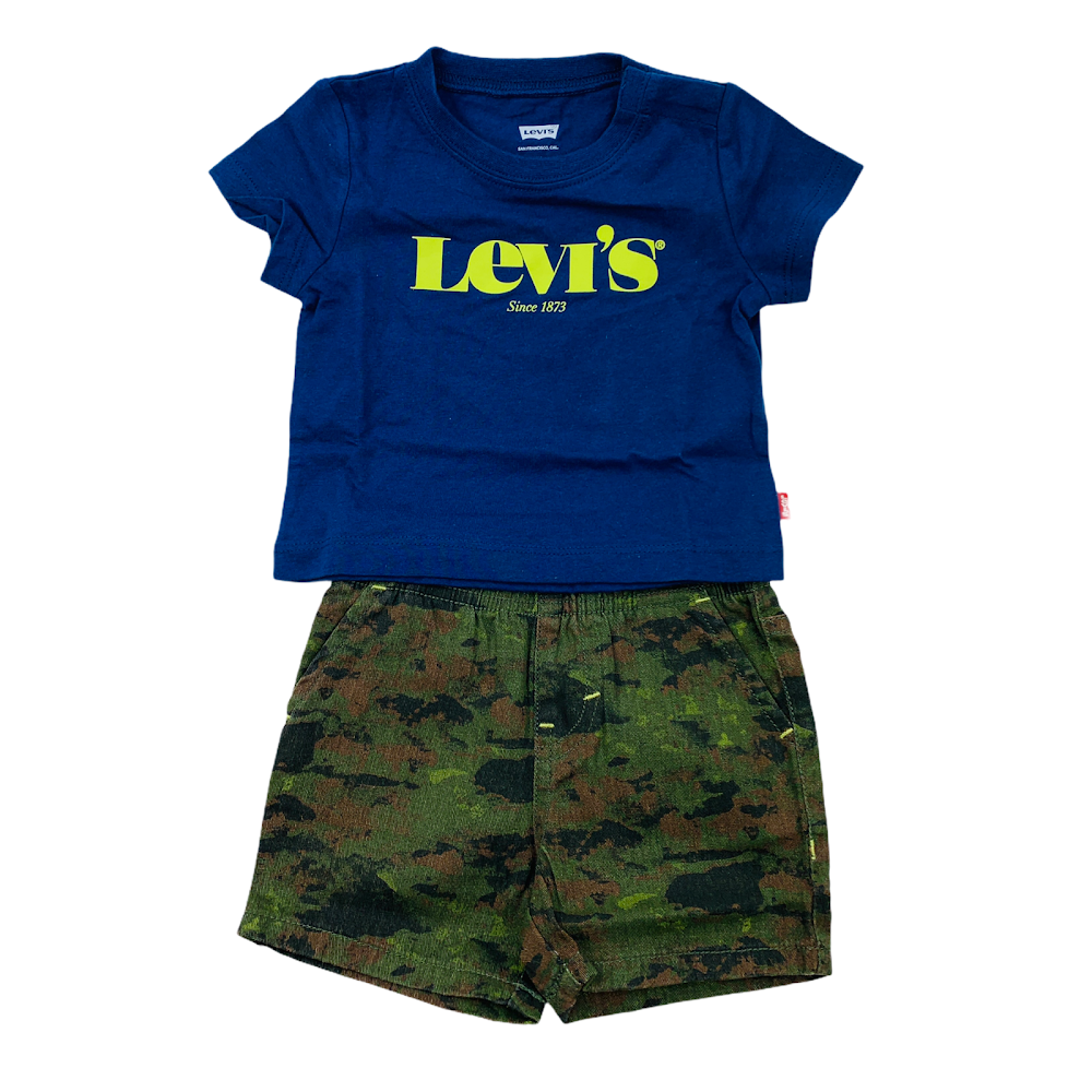 Set di capi coordinati Uomo Levi's TEE e CAMO SHORT SET Blu 6EC678	U29